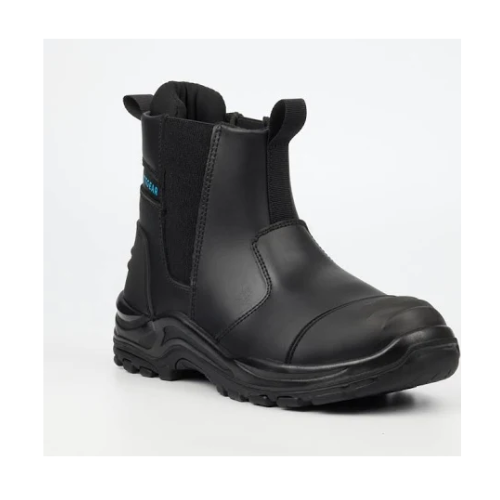 Grittgear Slate S1P Genuine Leather Safety Boot – Black – Africa Pro